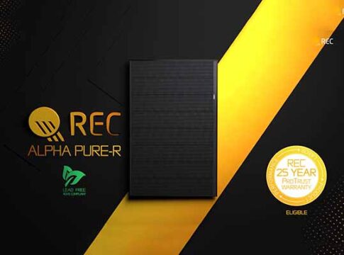 REC Showcases its New Alpha Pure-R Solar Panel
